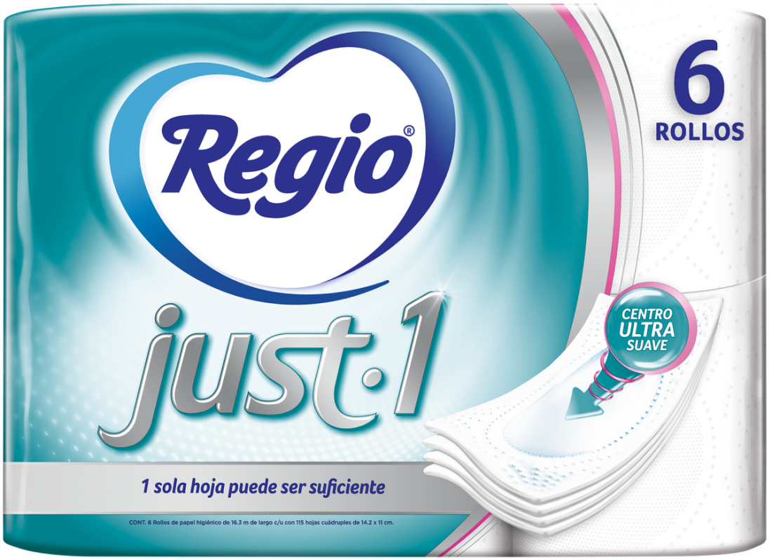 Papel Higiénico Regio Just 1 - Regio®